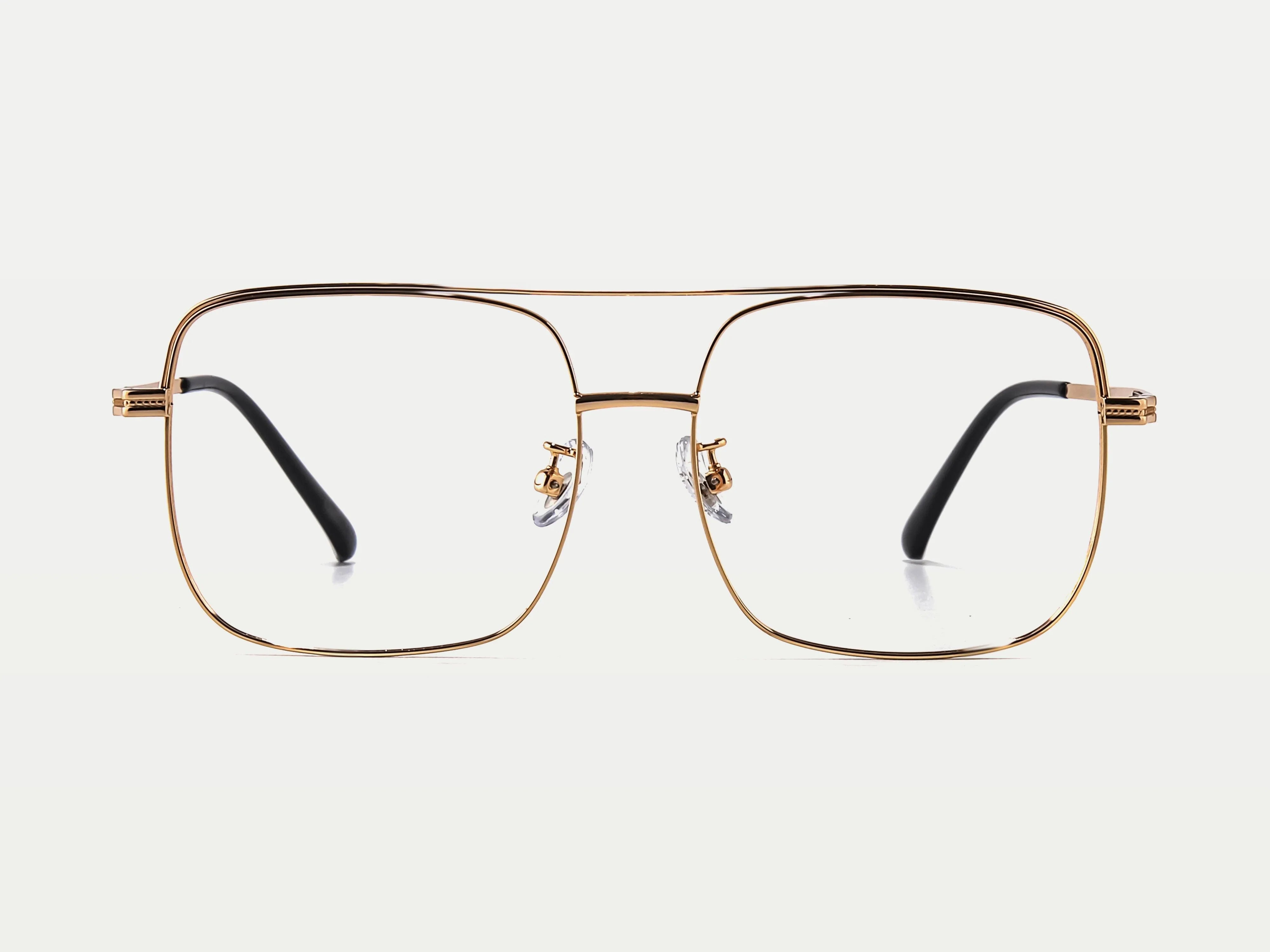2025 New Arrival Vogue Oversized Titanium Wire Square Aviator Eyewear ...