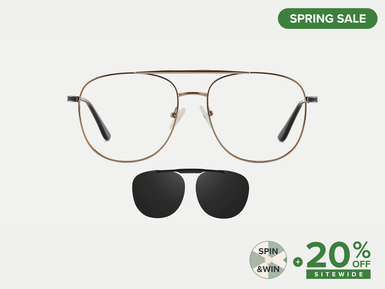 ZanyLen New Metal Flip-up Aviator Magnetic Clip-on Sunglasses – ZANYLEN