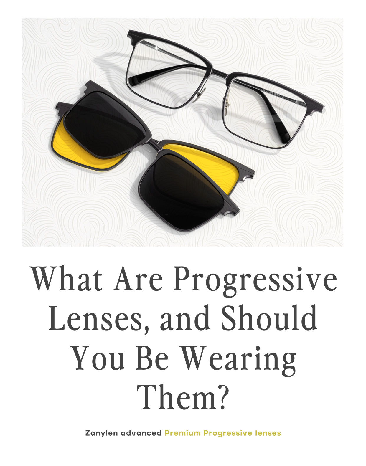 No-line Premium Digital Free Form Progressive Glasses For Men or Women ...